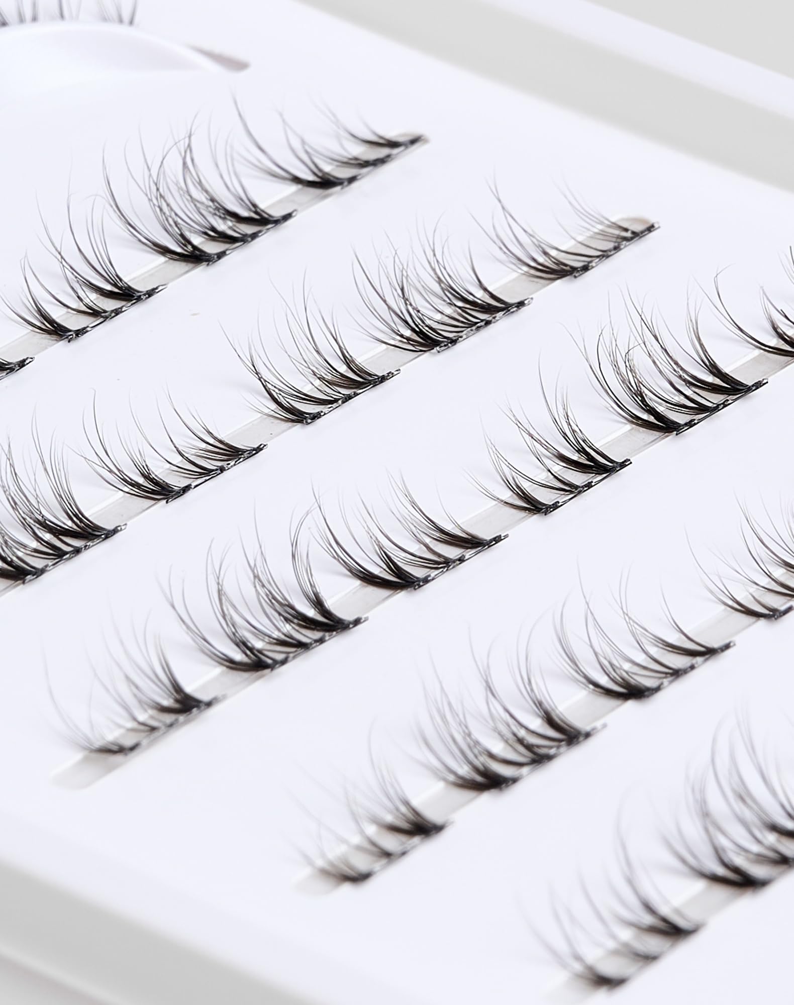 Jiocolor Manga Lashes Eyelashes 7 Pairs Lashes Natural Faux Mink Lashes Pack Fluffy False Eyelashes Cat Eye Lashes Curl False Eyelashes JE03 wispies Lashes