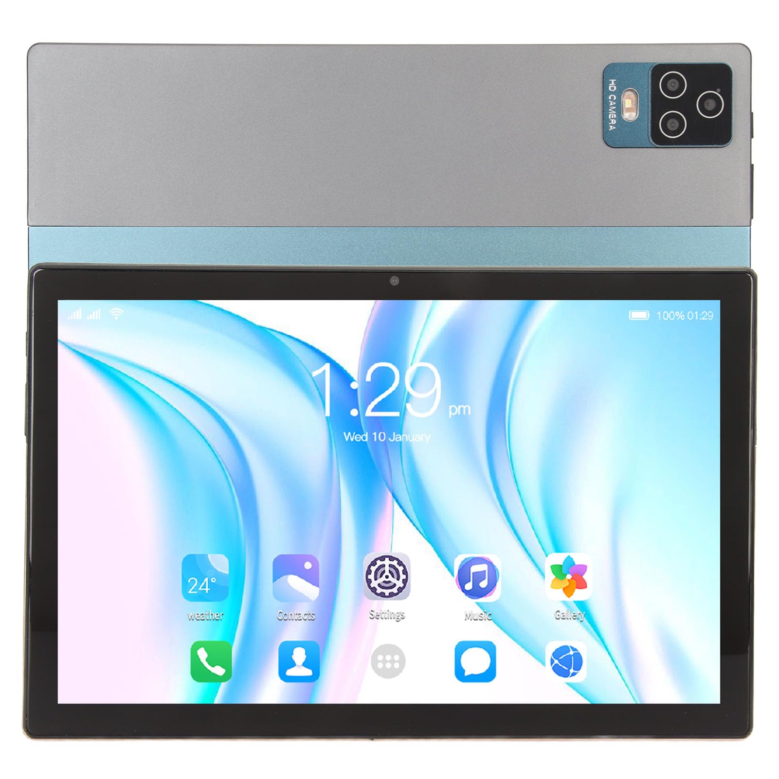 Capacitive Screen Tablet, 8GB RAM 256GB ROM 10.1 Inch FHD Tablet 100ā240V Clear Dual Speakers 8 Core Processor 2.4G 5G WiFi Connection for Home (US Plug)