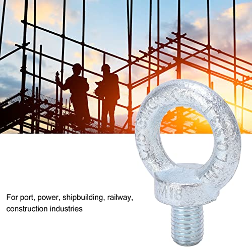 Eyebolt Screws, Lifting Ring Bolts Large Bearing Capacity Uniform Force with Deep Thread for Marine for Machinery Devices(M18)