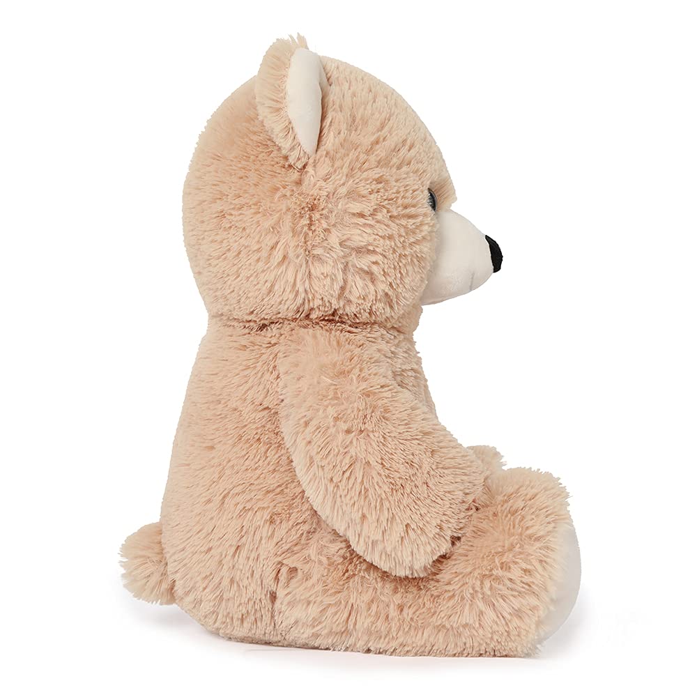Tezituor Teddy Bear Stuffed Animal, Small 18 inch Teddy Bear Cute Plush Bear, Christmas Birthday Valentines Day Teddy Bear Gift for Girlfriend Girl Boy, Tan