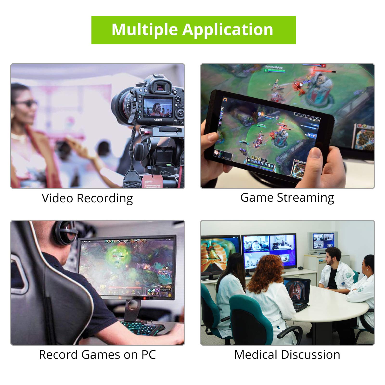 Capture Card,USB 3.0 HDMI Game Capture Card with Remote LiNKFOR HDMI to USB 3.0 Live Video Capture with HDMI Loop-Out with Microphone Input and Audio Output Support 1080P Windows 7 8 10 Linux Mac OS