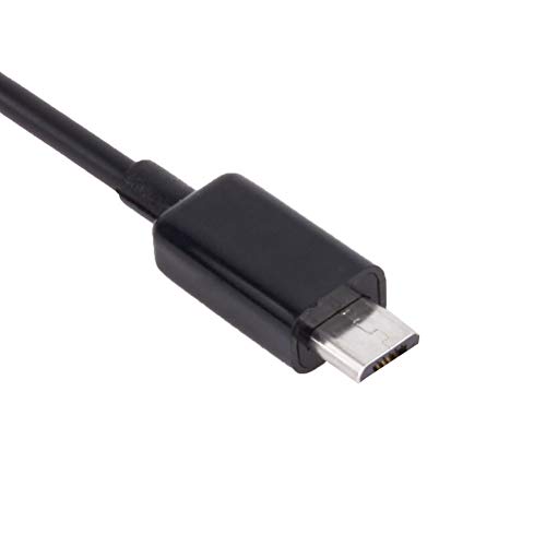 CHICIRIS Micro USB OTG Host Hub Splitter, USB Port Design Work Simultaneously Micro USB OTG Host Hub Cable Multi Functional for Office for Indoor