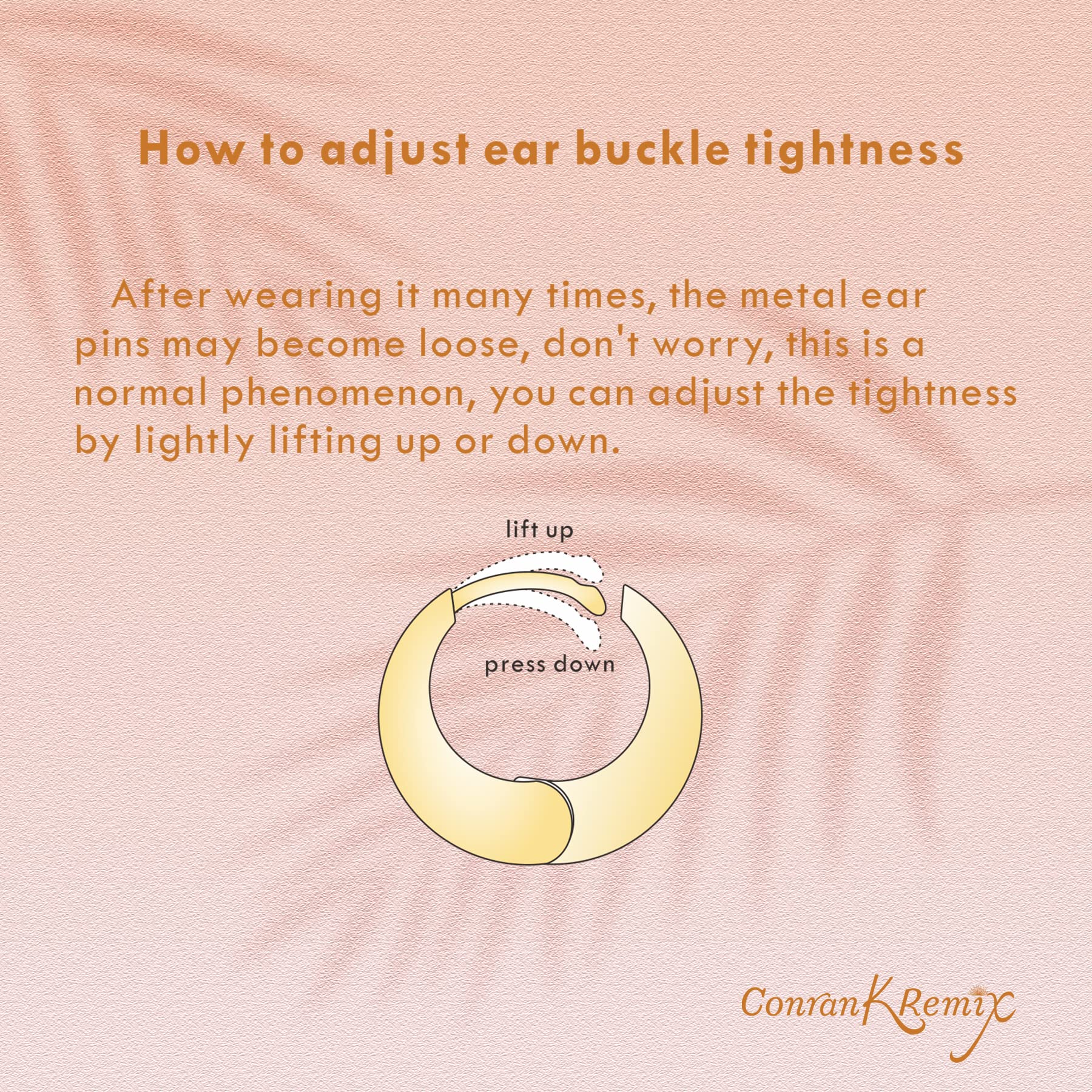 CONRAN KREMIX Gold Twisted Hoop Earrings For Women Gold Plated Simulated Diamond CZ Lightweight Open Hoops