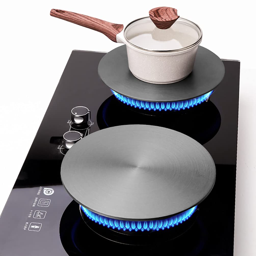 Heat Diffuser for Gas Stovetop,Cookware Accessories,Stove Diffuser for Pot Protection,Round Fast Defrosting Tray,Multifunctional Thawing Plate for Defrosting of Frozen Food (9.5Inch)