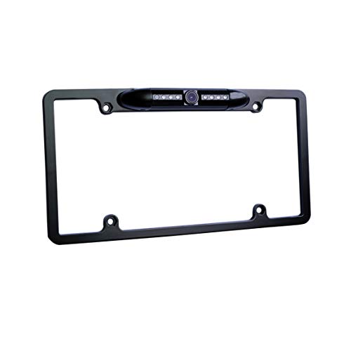 Car Backup Camera,Car License Plate Camera with Night Vision,170° Viewing Angle Universal Car License Plate Mount Camera IP67 Waterproof High Sensitive LED Light