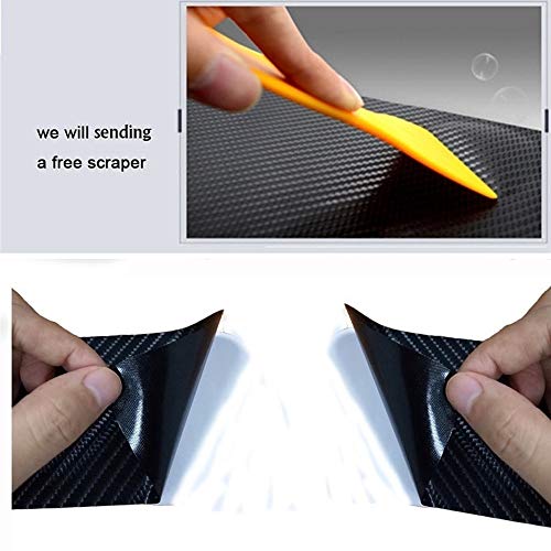 Car Decal Sticker Protective Film Multifunctional Car Stickers Car Door Sill Decoration Scuff Plate for Ford Ranger (white)