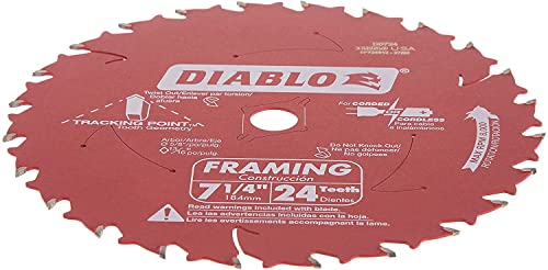 Diablo D0724A 7-1/4" 24T Diablo™ Circular Saw Framing Blade