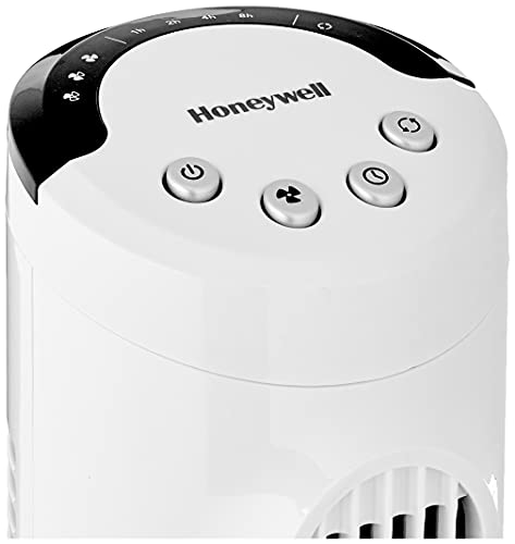 Honeywell HYF023W Comfort Control Tower Fan, Wide Area Cooling, White
