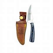 Bone Collector 7.25" Skinner Skinning Full Tang Deer Hunting Knife with Leather Sheath Authentic Black Bone or Yellow Bone Handle (Black Bone)
