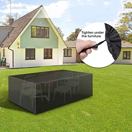 SUEDIAN Patio Furniture Covers Rectangular Patio Furniture Covers, Custom Size available300D Oxford Polyester Material Windproof, Anti-UV,Durable Waterproof Dustproof Outdoor Cover for Garden