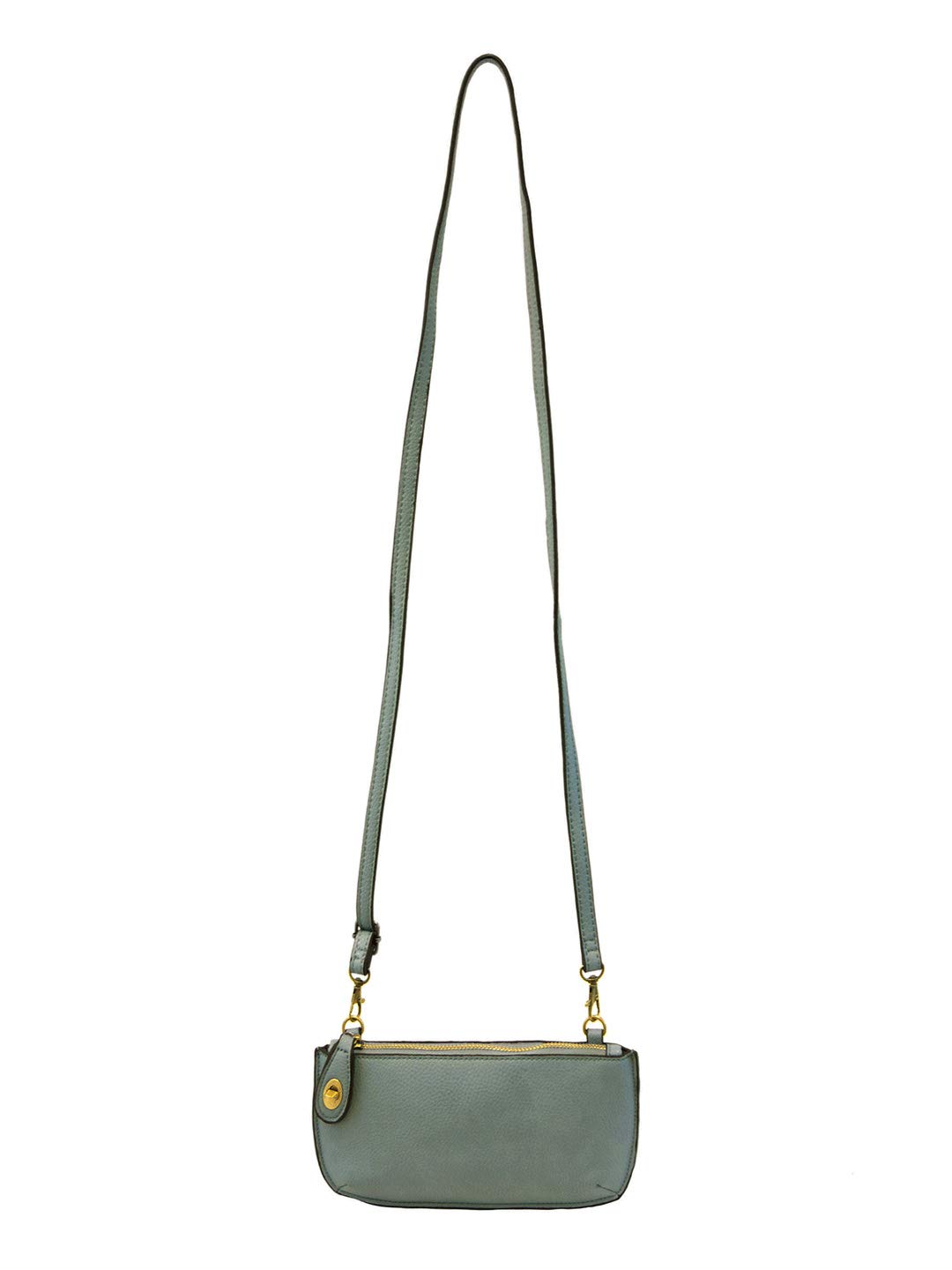 Joy Susan Women's Fashion Purse Mini Crossbody Wristlet Clutch Handbag - Mineral Blue
