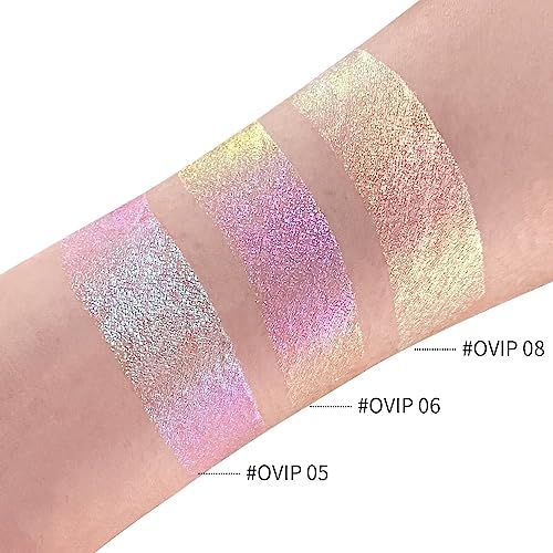CHARMACY Chameleon Liquid Eyeshadow, Intense Color Shifting, Highly Pigment Multichrome Eyeshadow Liquid Makeup, Long Lasting, Shimmer, Easy To Wear Metallic Eye Makeup, 1.6g (#06)