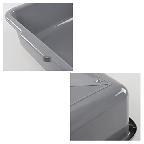 Sandmovie 25 L Commercial Bus Tubs, Plastic Utility Bus Box, 4-Pack
