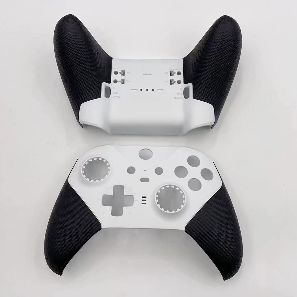 Cowhilan Replacement Housing Shell Front Back Case Faceplate Cover Compatible with Xbox Elite Wireless Controller Series 2 Core β White