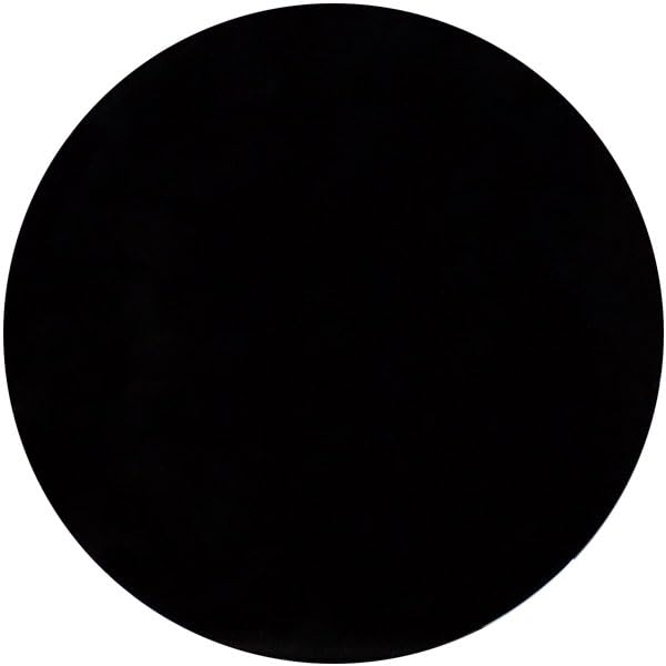 Marketing Holders 6” Round Disc 1/4" Thick DIY Black Acrylic Lucite Circle Table Top Art Project Portable Lightweight Backsplash Wall Panel Home Decor Professional Strong