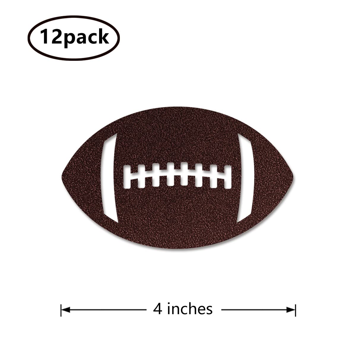 Football Centerpiece Sticks, 12-Pack Table Topper Double-Sided Sports Birthday Baby Shower Party Decorations