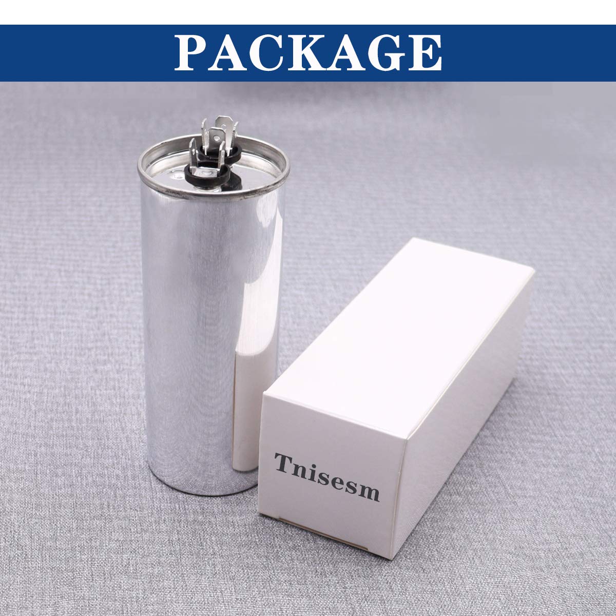 Tnisesm 20uF CBB65 Capacitor MFD 370V 450VAC Motor Running for Air Conditioner 50/60Hz for AC Motor Run or Fan Start and Cool or Heat Pump Air Conditione