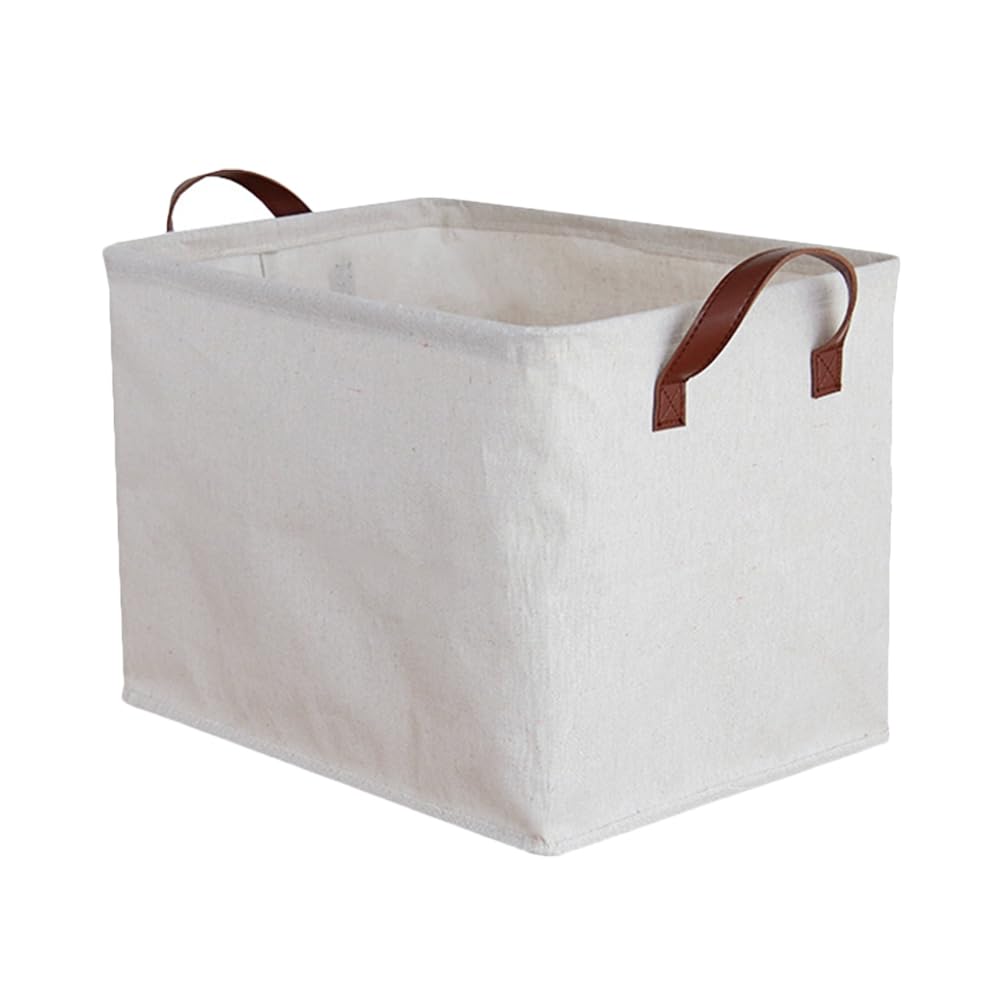 Closet Storage Bins Shelf Baskets for Organizing, Decorative Storage Baskets for Bedroom, Cube Organizer Bins for Playroom, Small Laundry Baskets