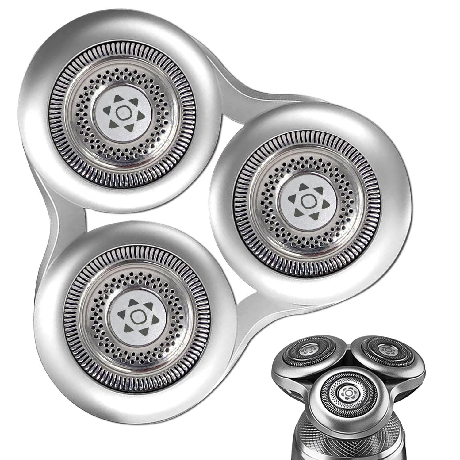 Durimi SH98/70 Replacement Heads for Philips Norelco Shavers Series S9xxx -Upgraded double-layer blade compatible with Shaver 9000