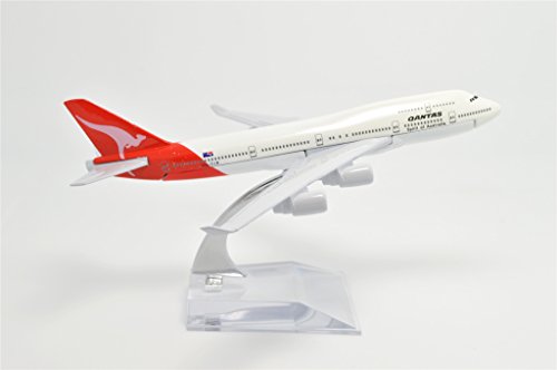 TANG DYNASTY(TM) 1:400 16cm B747-400 Qantas Metal Airplane Model Plane Toy Plane Model