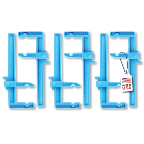 Excel Blades 3 Inch Plastic Bar Adjustable Clamps for Diorama, Made in the USA, Modeling Clamps, Hobby Tools for Model Building, Miniature Plastic Clamp, Made in USA, 6 Pack