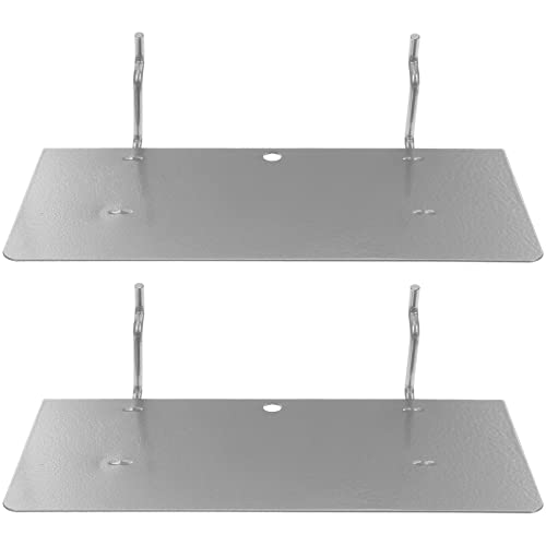 DOITOOL 2pcs Panels Peg Organizer Bathroom Organizing Home Shelf Brackets Mounted Tools Steel Sundries - Room Pegboard Shelving for Heavy Workbench Shelves Hooks Iron Control Office Board