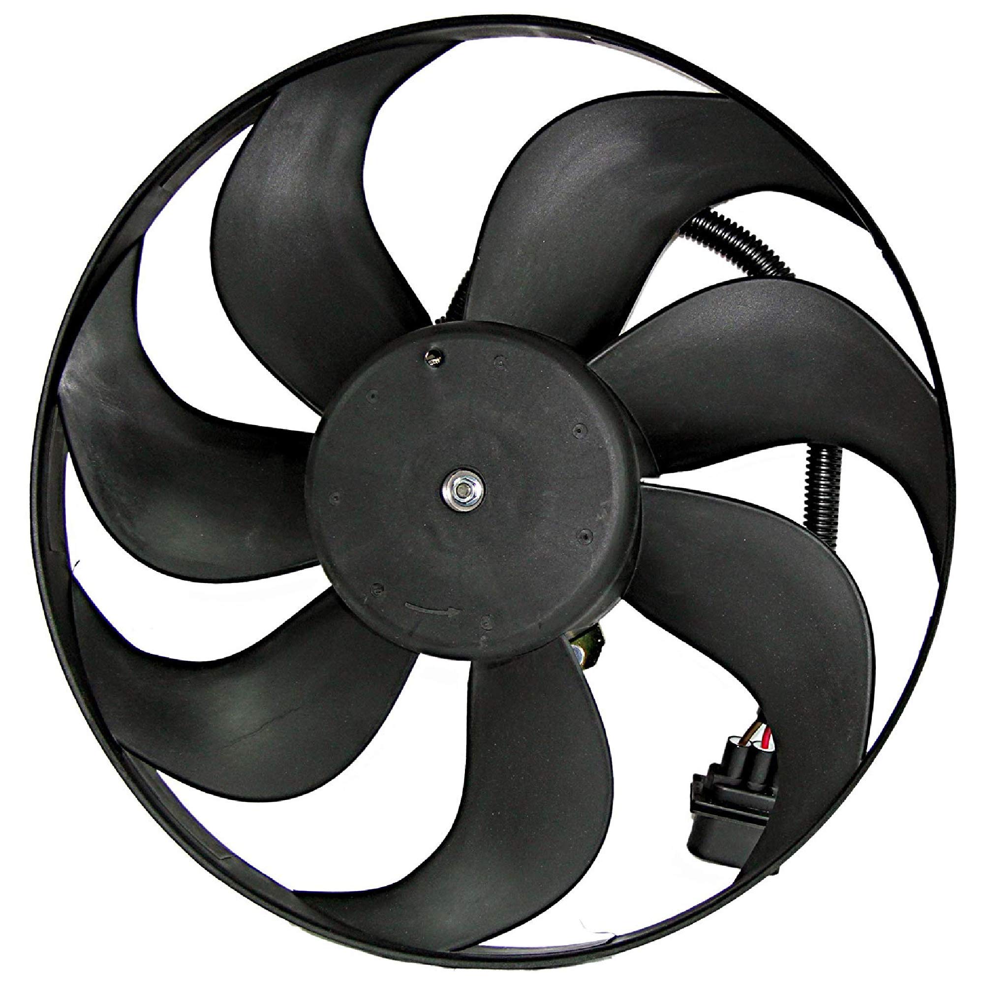 BOXI Left Driver Side Radiator Cooling Fan Fits for Volkswagen Beetle 1998 1999 2000 2001 2002 2003 2004 2005 2006 (Replaces 6X0959455C 6X0 959 455 C)