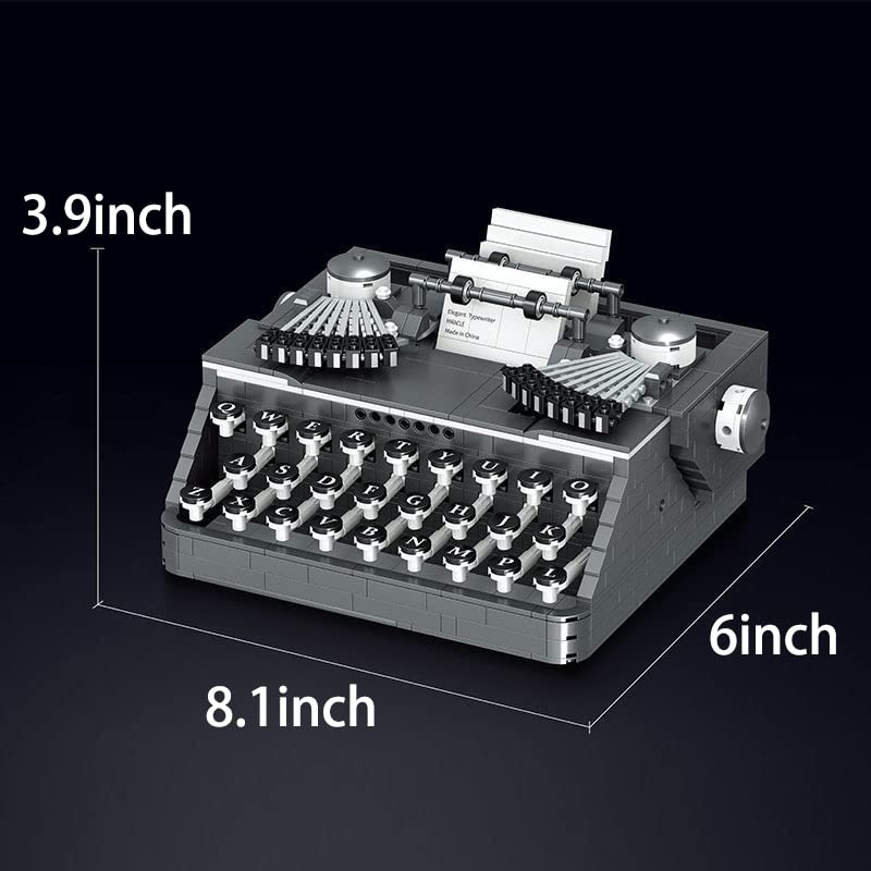 Classic Creative Ideas Building Blocks Mini Bricks Retro Typewriters Construction Set Creative Model Toys for Adults Micro Building Block DIY Toys for Adults