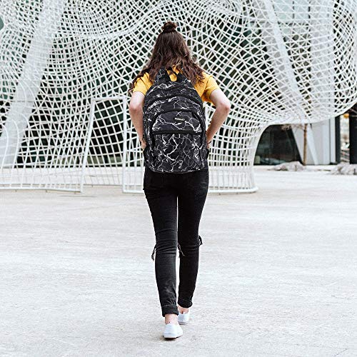 Parquet Travel Backpack For Outdoors,Luggage,Laptops - Adults Sports Bookbag, Lightning, (Black)