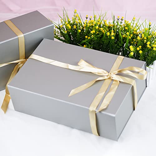 HavrePac 6 Pack Large Gift Boxes 13.8x9x4.3 Inches Luxury Gift Boxes with Lids,Magnetic Closure Gift Box for Present Packaging Box for Mother's Day, Birthdays, Party,Weddings