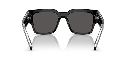 Dolce & Gabbana DG6184-501/87 Sunglasses BLACK w/DARK GREY 52mm