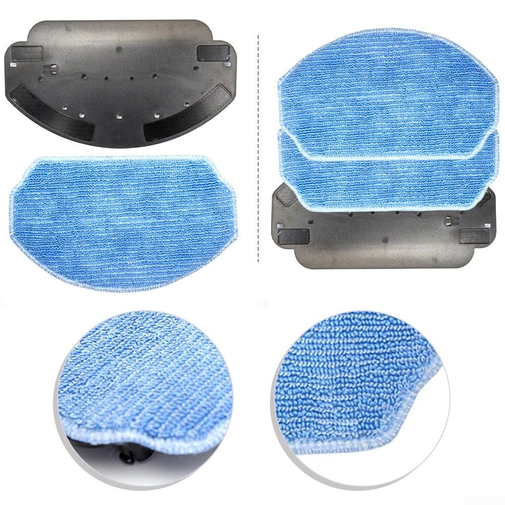 Efficient Mopping Solution Mop Bracket Pads Kit for MAMNV ZCWA GTTVO ONSON BR151/150 sweeper mop rag bracket accessories(1 Mop Bracket+2 Rag)