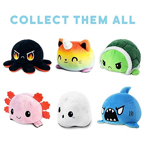 TeeTurtle - The Original Reversible Turtle Plushie - Green - Cute Sensory Fidget Stuffed Animals That Show Your Mood 4 inch