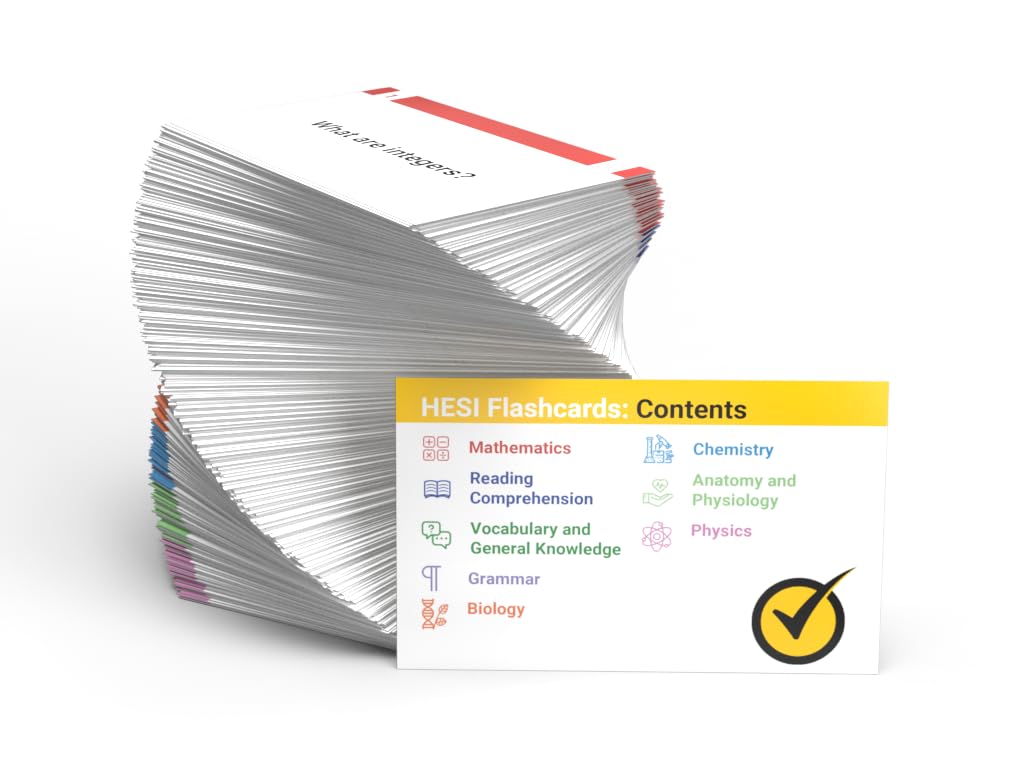 HESI A2 Study Cards: HESI Review Prep 2024-2025 with Practice Test Questions for the HESI Admission Assessment Exam [3rd Edition]