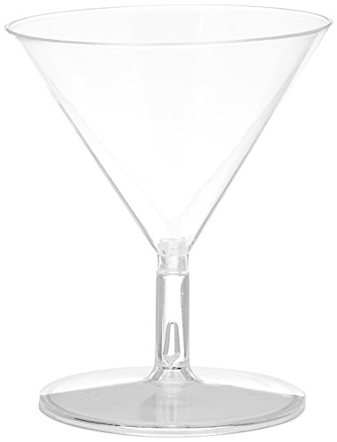 Clear Mini Plastic Martini Glasses | 20 Ct. | 2 oz.