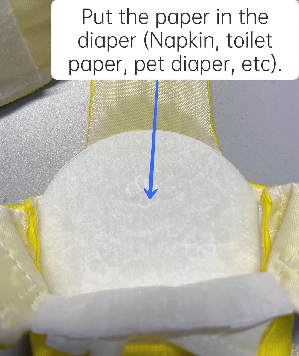 HEZHUO Duck Diapers, Chicken Diapers, Special Diapers for Poultry, Chicken, Duck and Goose Waterproof, Adjustable, Washable and Reusable Diapers (0.2kg-o.25kg)