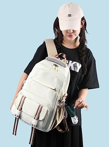 GGWIEAEA 2PCS Youth Waterproof Backpack Large Capacity Laptop Bag with Pencil Case Suitable for School Leisure And Travel