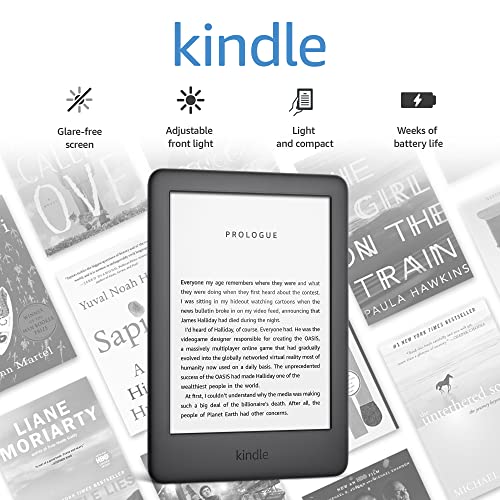 Kindle (2019 release)- With a Built-in Front Light - White - Without Lockscreen Ads + 3 Months Free Kindle Unlimited (with auto-renewal)