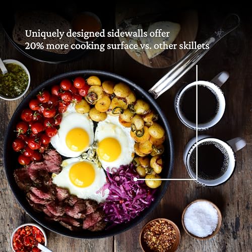 Hestan - ProBond Collection - TITUM 100% Triple Bonded Nonstick Stainless Steel Frying Pan, Induction Cooktop Compatible, Made without PFOAs (12.5-Inch)