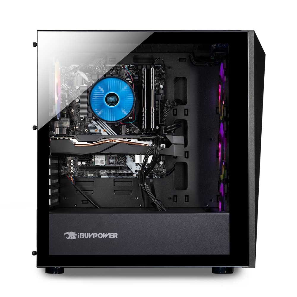 iBUYPOWER 221i Prebuilt Gaming PC - Nvidia RTX 2060 6GB, Intel i7-11700F, 16GB DDR4 Bundle with Deco Gear 25" Gaming Monitor, Gaming Mouse Pad, Gaming Microphone and 1 YR CPS Protection Pack