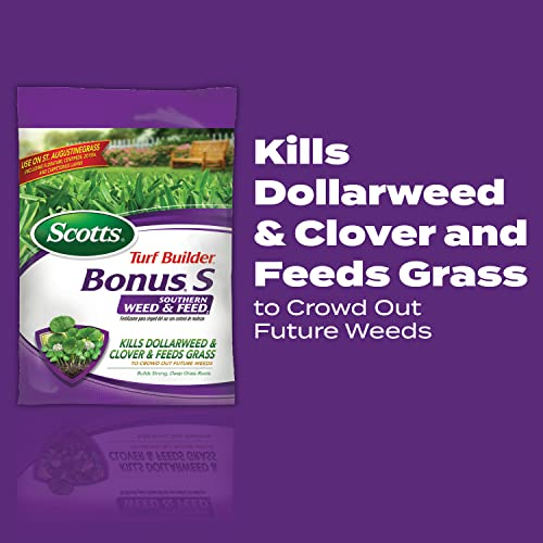 Scotts Turf Builder Bonus S Southern Weed & Feed2, Weed Killer and Lawn Fertilizer, 10,000 sq. ft., 34.48 lbs.