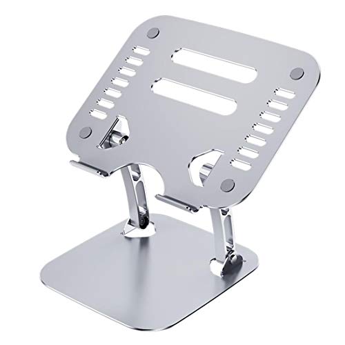 BoxWave Stand and Mount Compatible with Acer ConceptD 7 Ezel (CC715-72G) - Executive VersaView Laptop Stand, Ergonomic Adjustable Metallic Laptop Stand - Metallic Silver