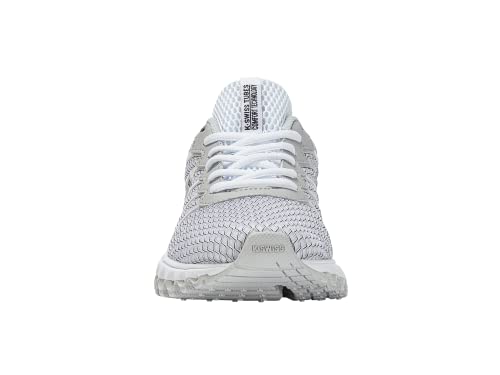 K-Swiss Women's Tubes 200 Training Shoe, White/Black/Grey, 9 M