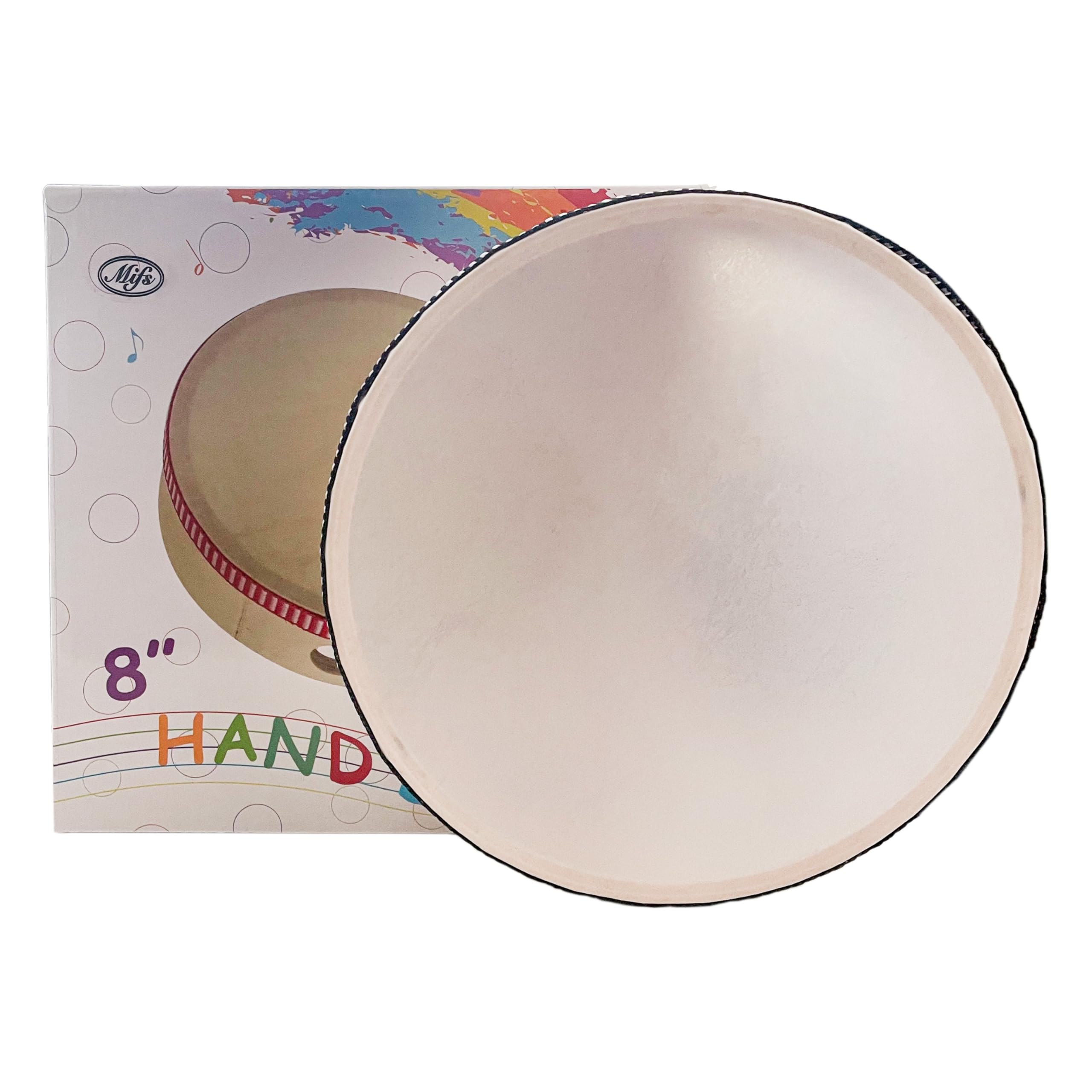 MIFS Hand Drum Kids Percussion Wood Frame Drum (8 inch)