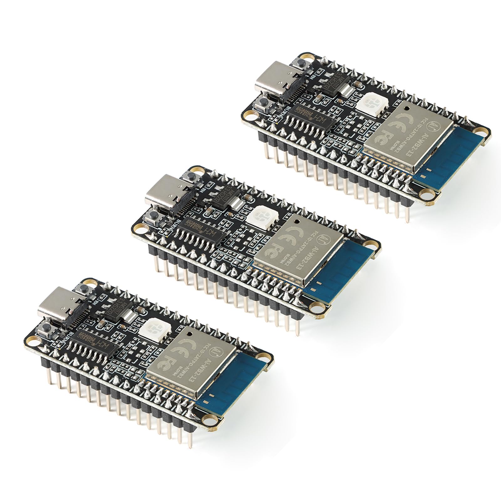 EC Buying 3Pcs NodeMCU Ai-WB2-13 WiFi Development Board Bluetooth 5.0 Wireless Development Board NodeMCU-Ai-WB2-13-Kit BT 5.0 Type-C Interface