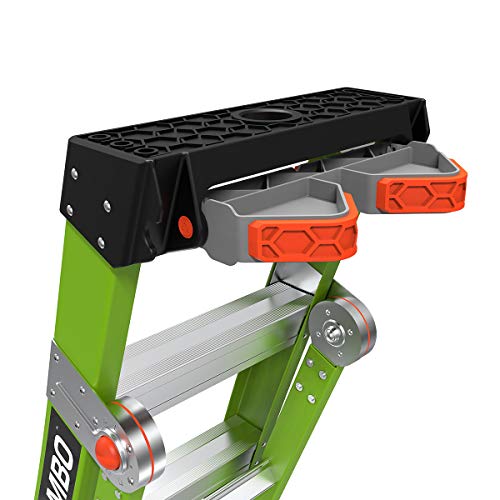Little Giant Ladders, King Kombo, Professional, 4 ft. A Frame, 7 Ft. Extension, Fiberglass, Type 1AA, 375 lbs weight rating, (13470-001)