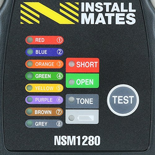 Nstallmates NSM1280 8-Way Coax Cable Tester w/ Case