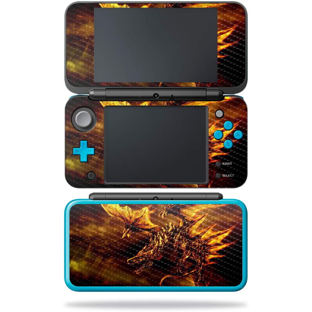 MightySkins Carbon Fiber Skin for Nintendo New 2DS XL - Flower Dream | Protective, Durable Textured Carbon Fiber Finish | Easy to Apply, Remove, and Change Styles | Made in The USA