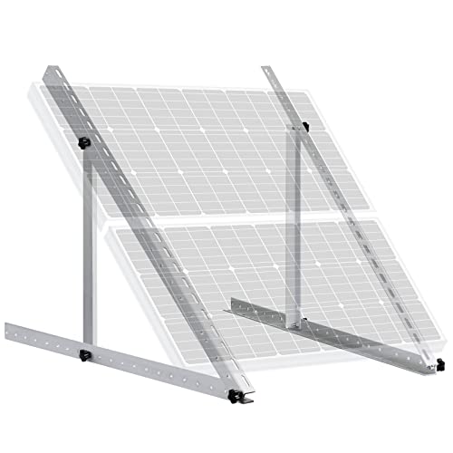ECO-WORTHY 41in Solar Panel Mount Brackets, with Foldable Tilt Legs, Adjustable Mounting Brackets Kits for RV, Roof, Boat, and Off-Grid