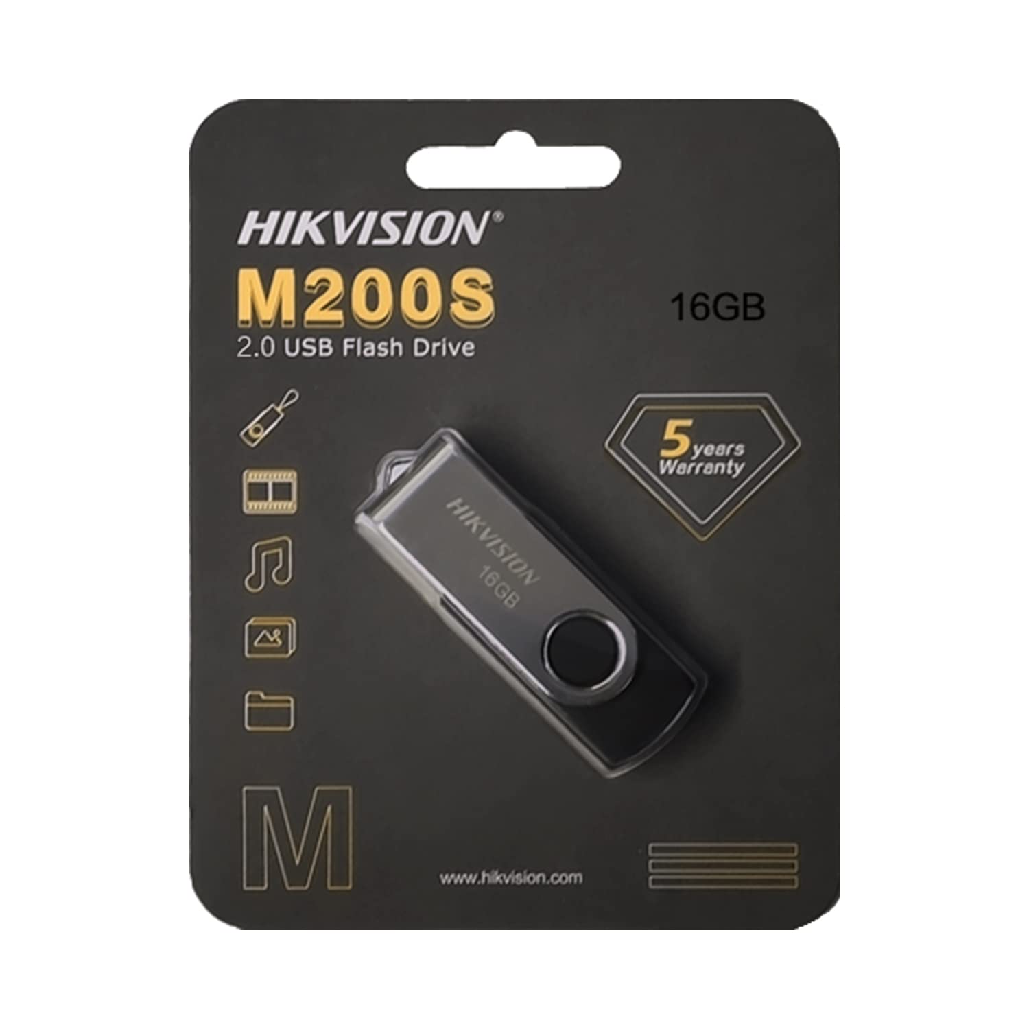 Hikvision 32GB USB 2.0 Flash Drive Flash Storage Memory Stick with Metal Case for Data Storage and Backup with 360 Degree Rotation Speed up to 20MB/S (32GB, USB2.0)…